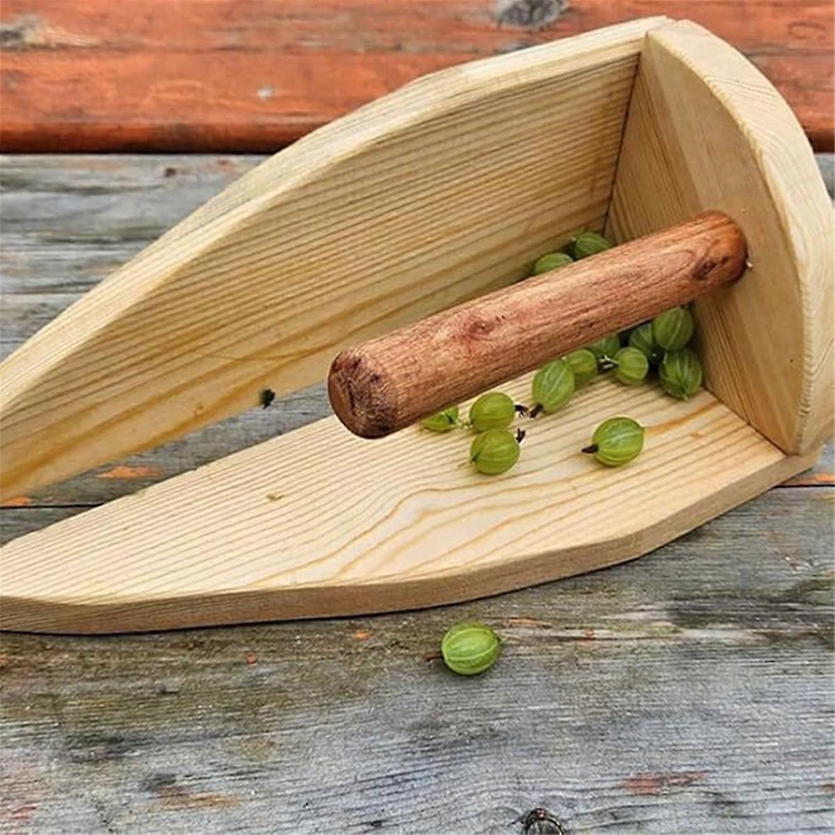 Wooden Berry Picker Tool, Gooseberry Harvesting Scoop | Fruugo UK