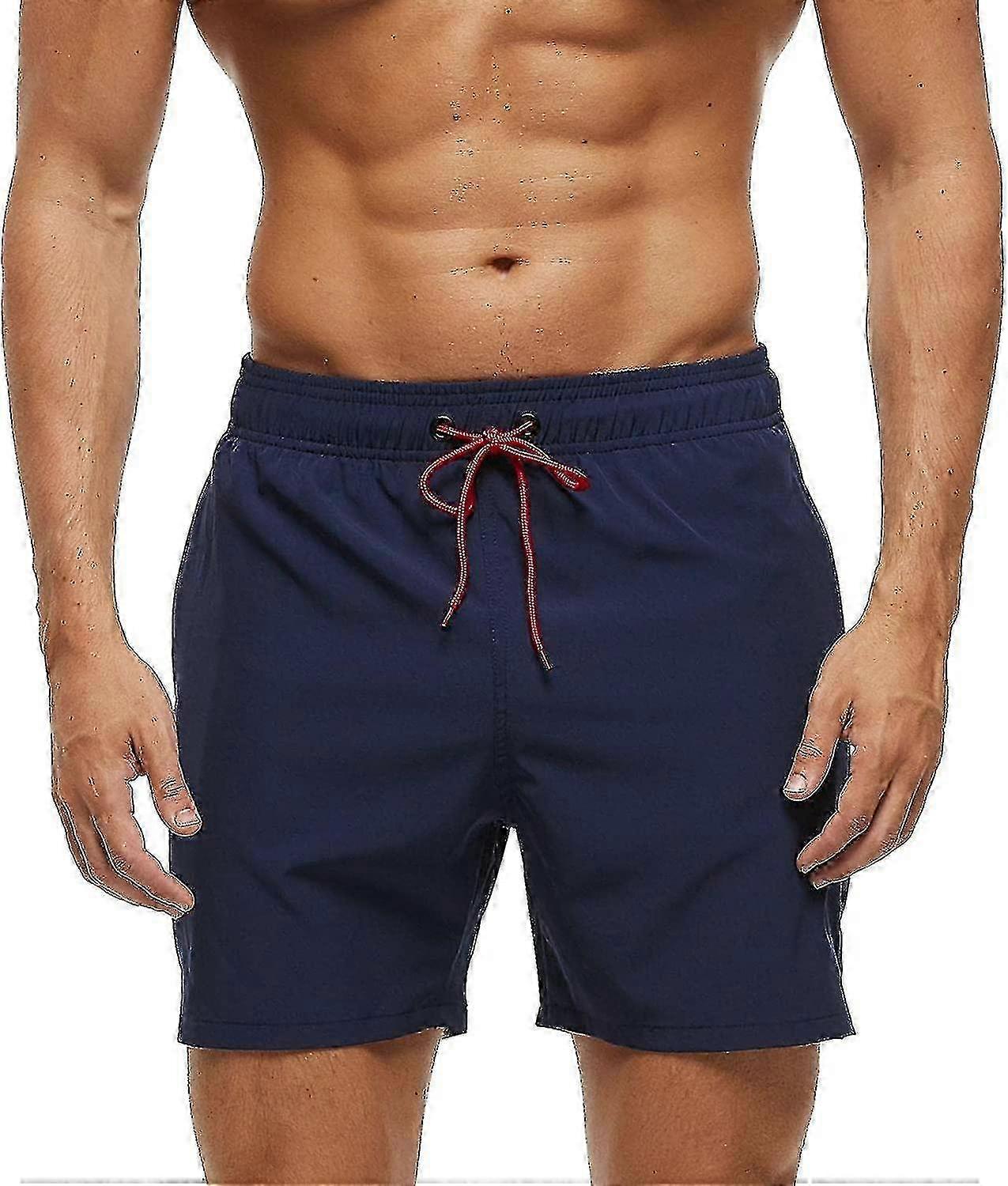 Men S Swim Trunks With Zip Pocket Waterproof Drying Quick Swimsuit ...