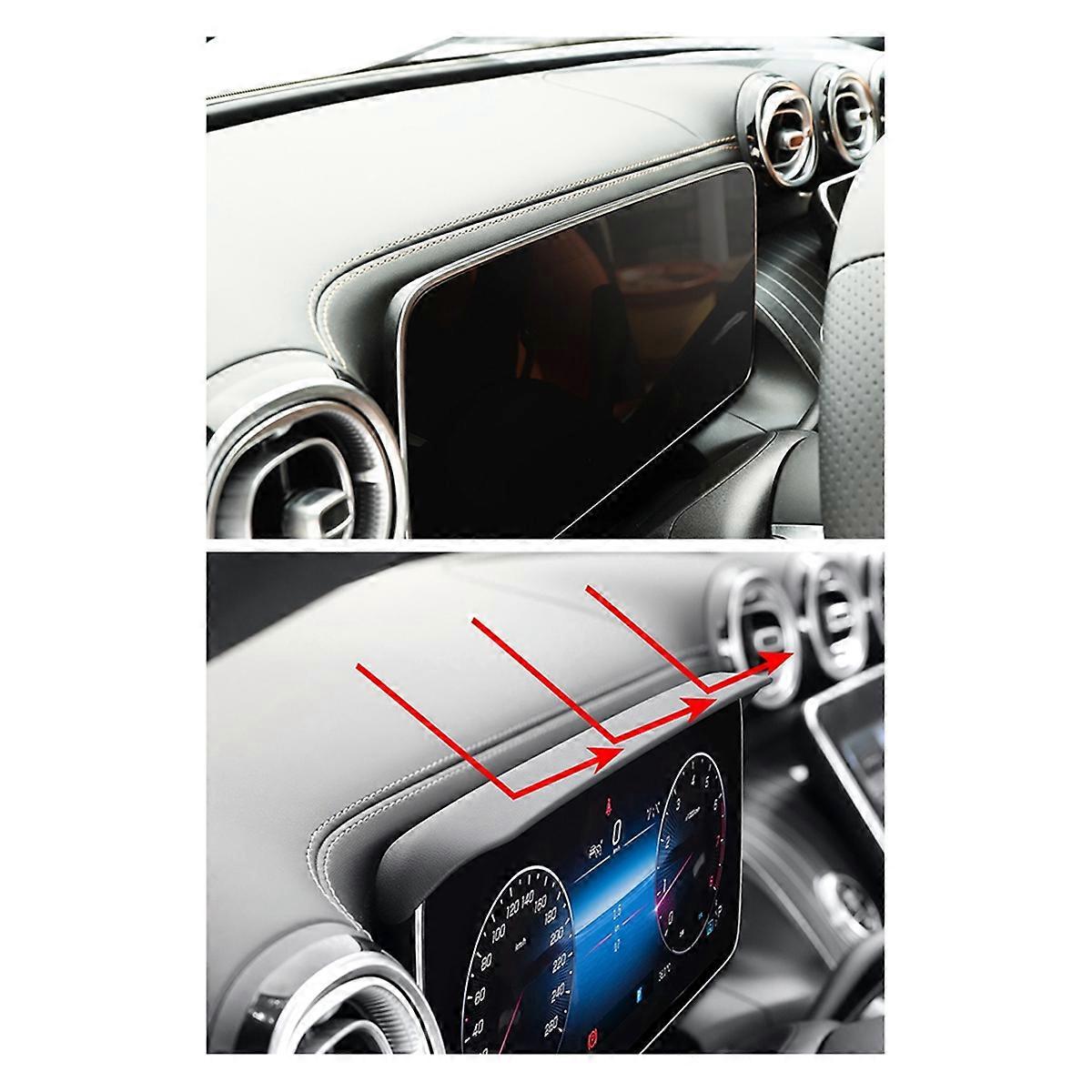 Car Dashboard Screen Visor Cover Pu Plate for E-Class 2024-2025 Center ...