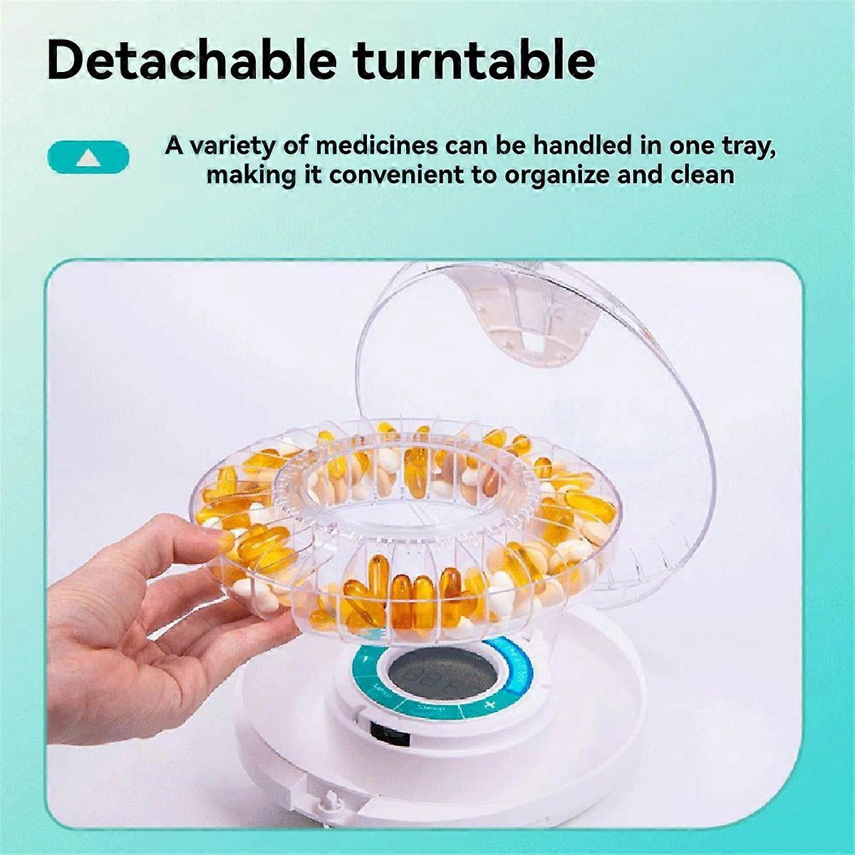 Automatic Pill Dispenser for Elderly with Alarm,Sound&Light Reminders ...