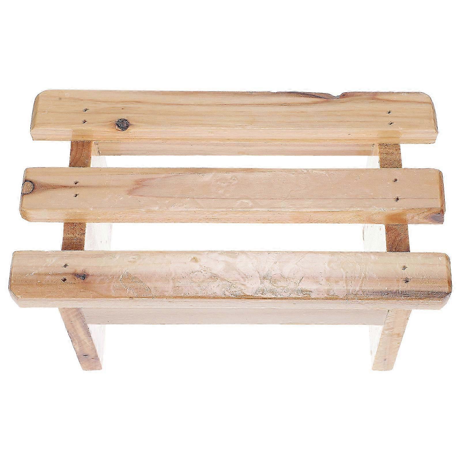 Sauna Footstool Multipurpose Wooden Bathing Stool for Families Living ...