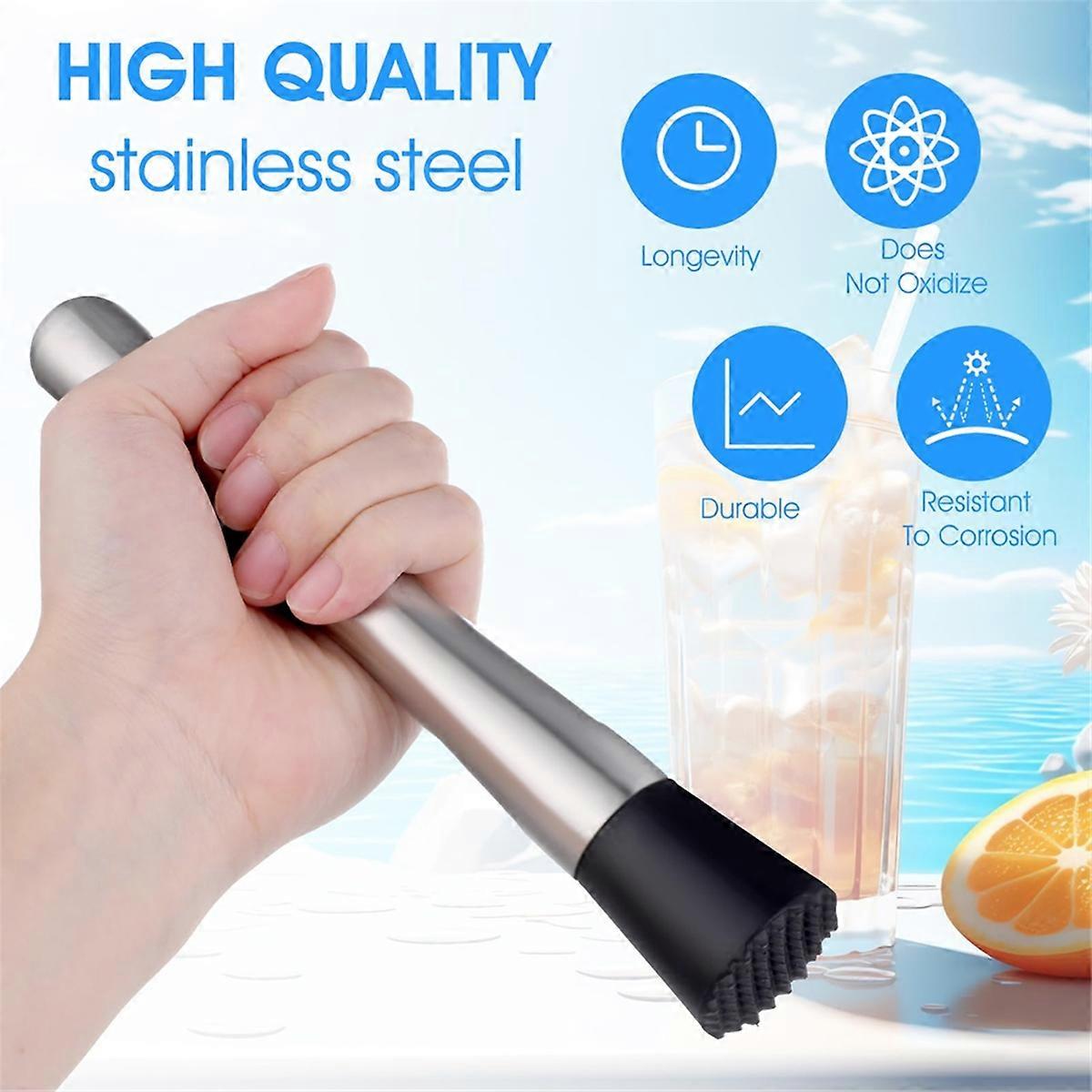 20 Pcs Muddler for Cocktails - Stainless Steel Bar Muddler Tool ...