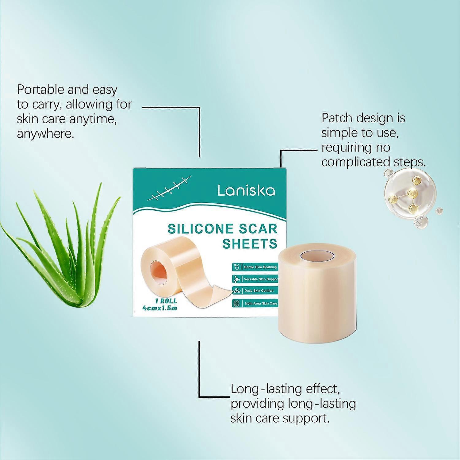 Silicone Scar Sheets Scar Removal Strips Repair Treatment for Surgical ...