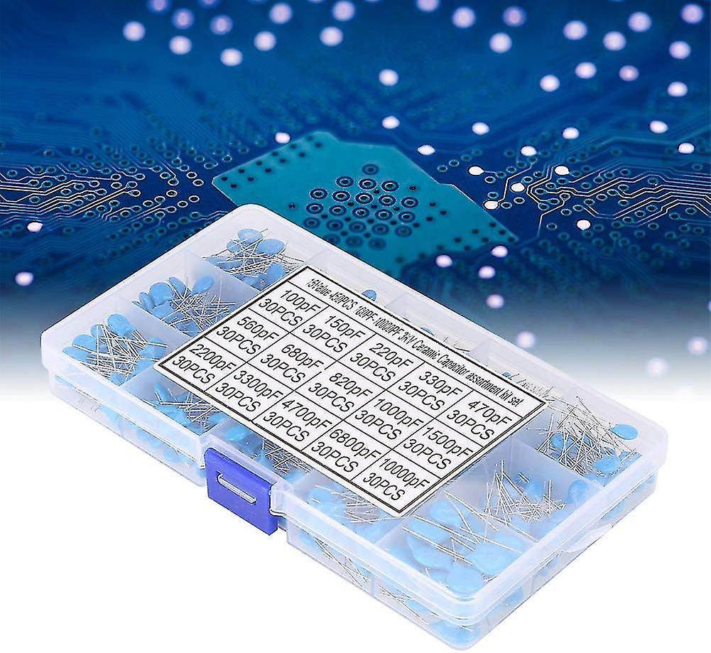 450pcs 100pf-10000pf Capacitor Capacitor Kit Ceramic Capacitor High ...