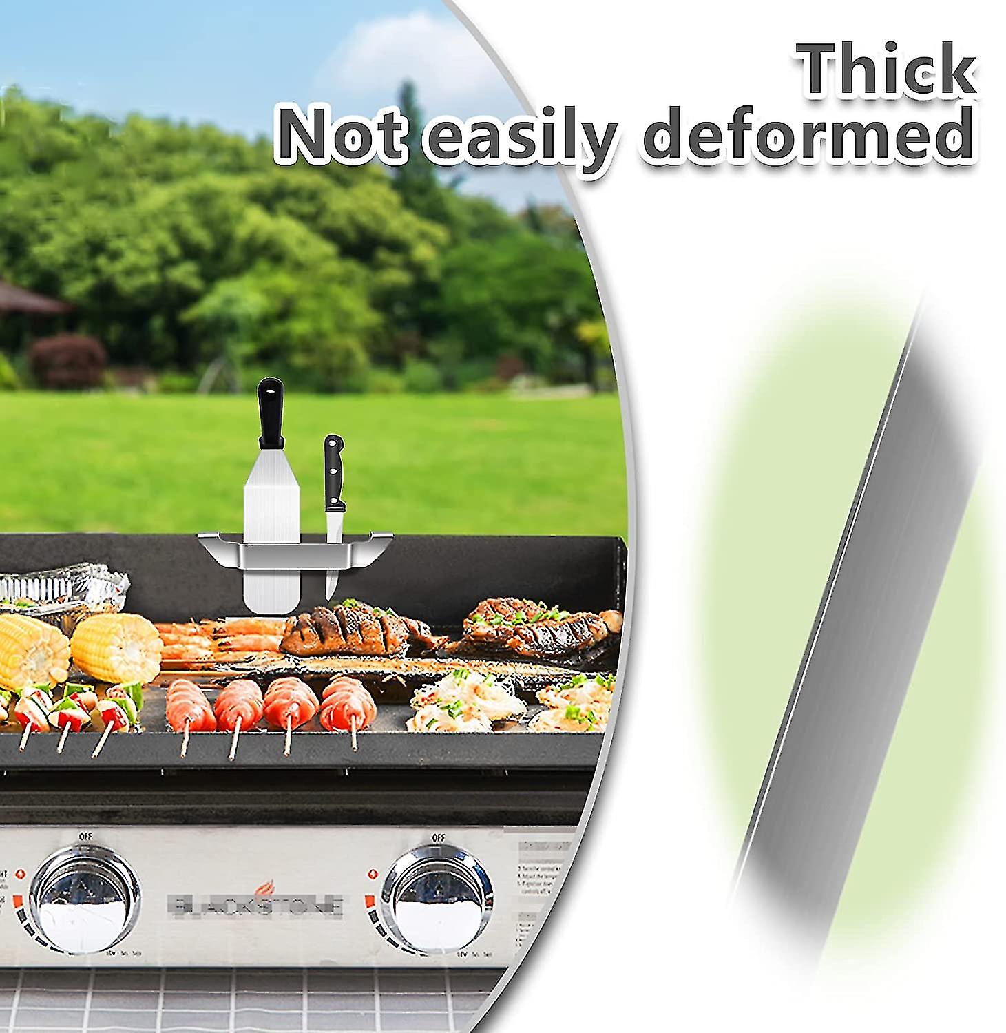 Stainless Steel Griddle Spatula Holder, Bbq Tool Hold Rack For ...