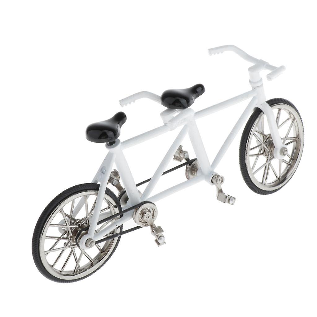 Schaal 1:16 Tandem Fiets Fiets Model Replica Speelgoed Collectibles Wit ...