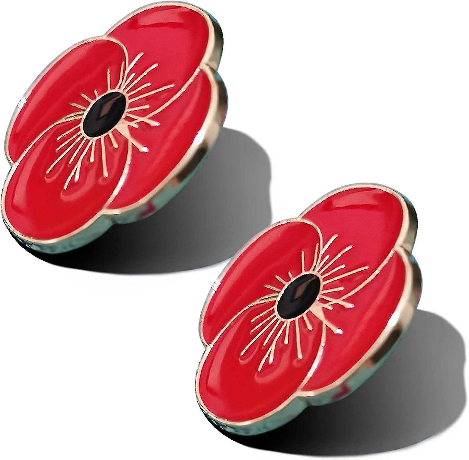 Lest We Forget Poppy Pin Badge Brooch: Remembrance Day Poppy Badges For ...