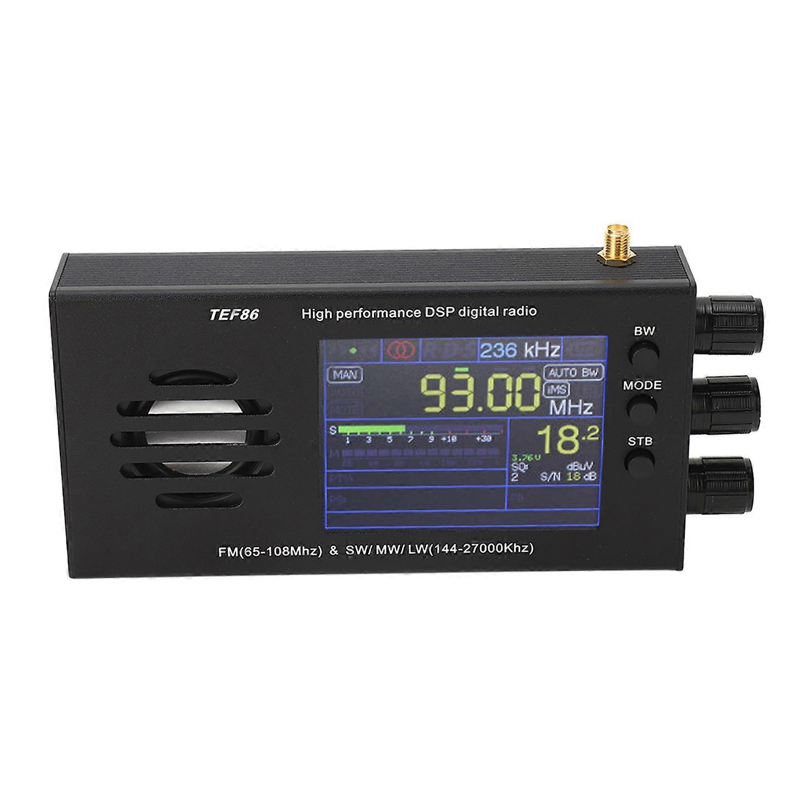 Digital Radio Receiver FM 65 to 108MHz with LCD Display and Built-in ...