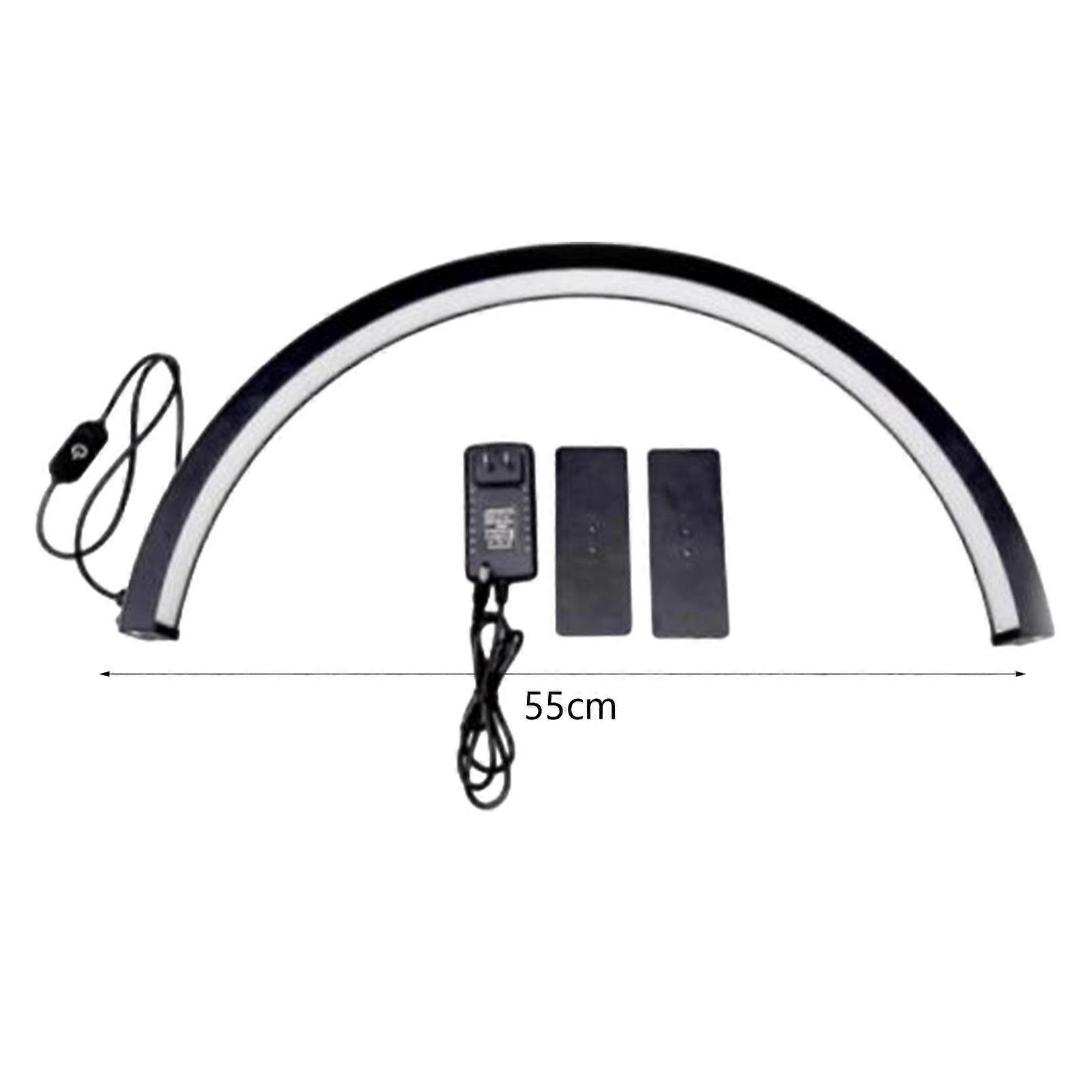 Half Moon Light UK Adapter Portable Nail Table Lamp for Eyebrows Nails ...