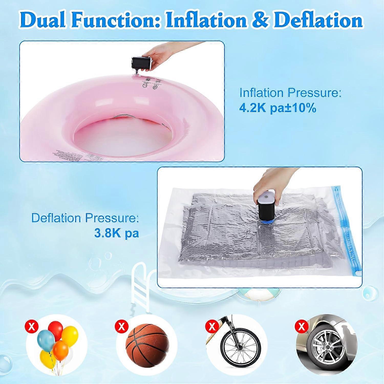 Electric Air Pump, Electric Inflator, Inflatable Mattress Inflator ...