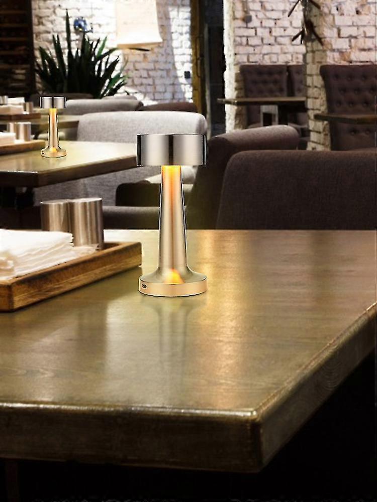 100% New Portable Metal Led Table Lamp,3 Color Touch Sensor ...