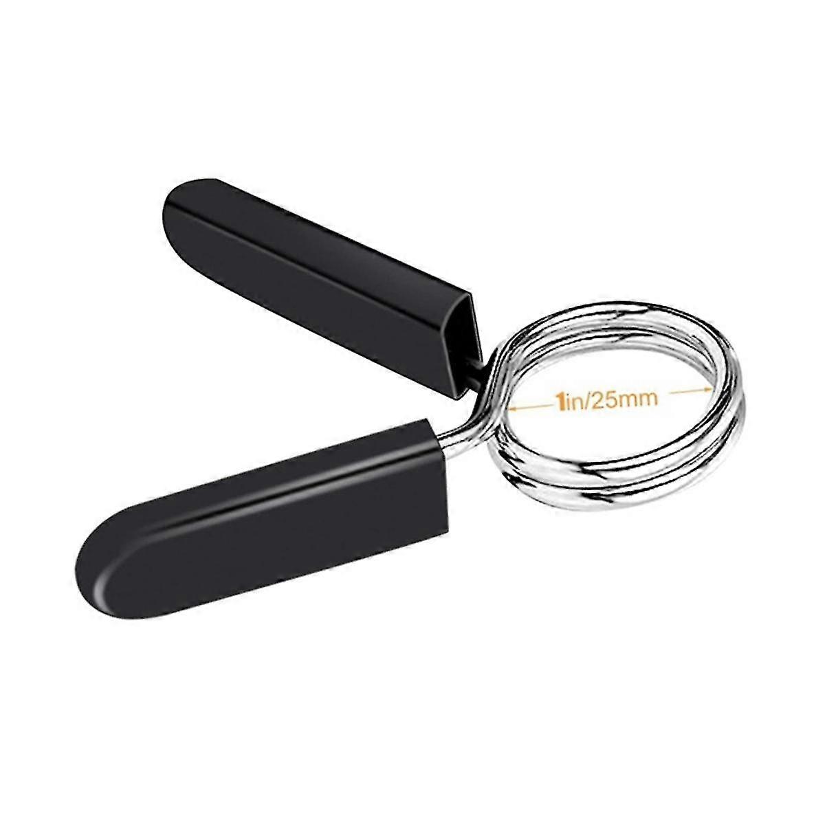 10-Pack Barbell Clamps compatible Standard Barbells, Spring Lock Rings ...