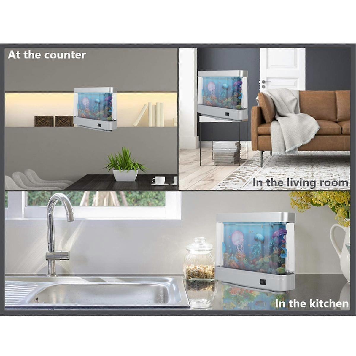 Simulated Fish Tank Lamp Aquarium Tank Decorative Night Light Virtual ...