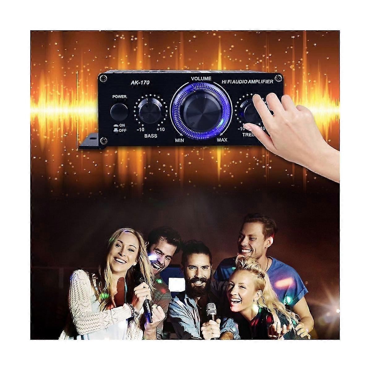 Power Amplifier Fm Radio Mini Amplifier 400w Hifi Mini Hifi Audio Power ...