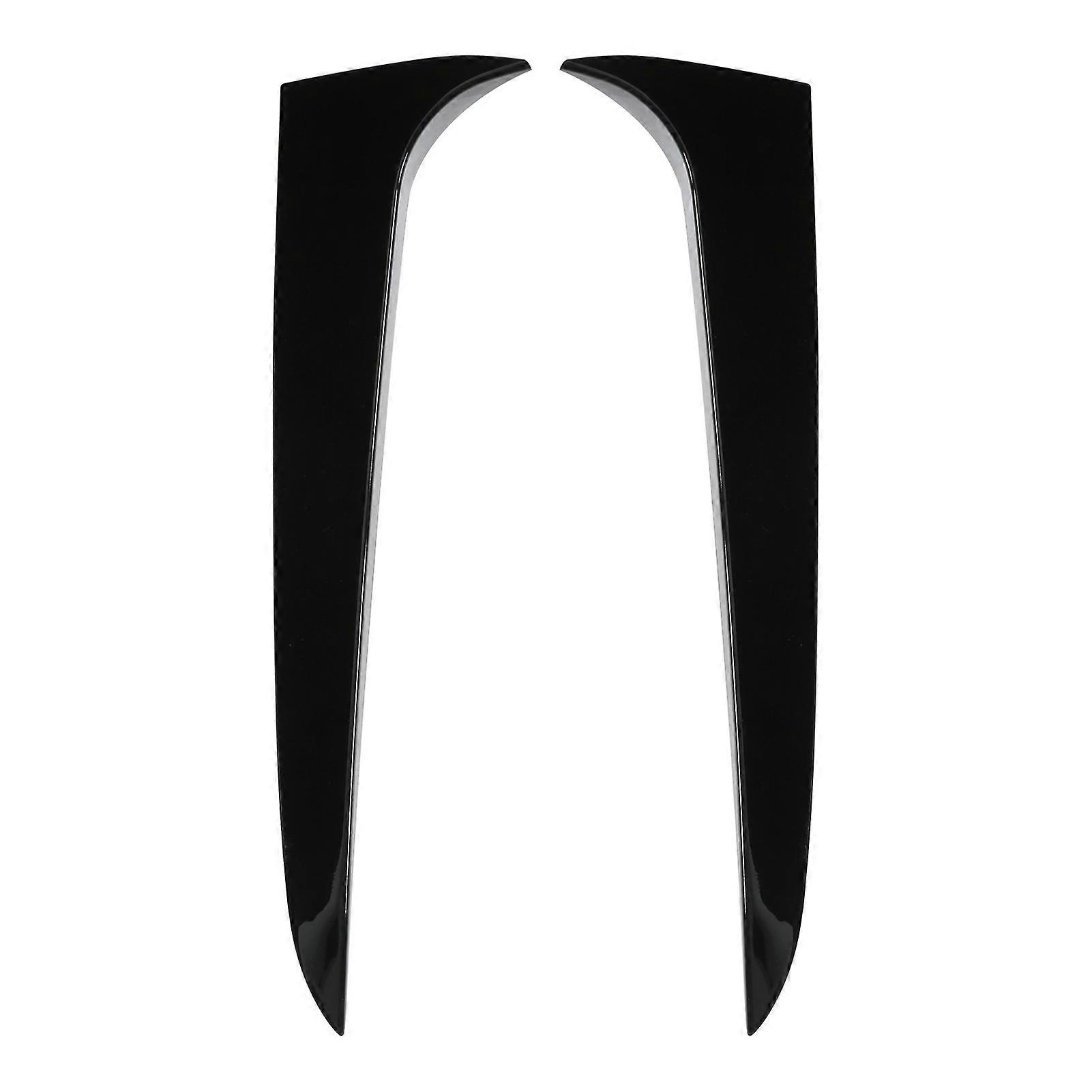 2pcs Rear Window Side Spoiler Canard Wing Glossy Black Replacement for ...