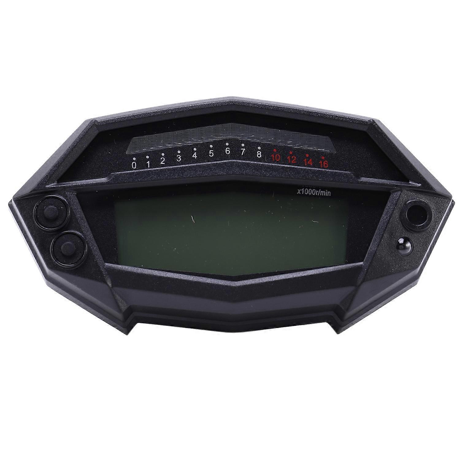 Motorcycle Gauge Adjustable Color LCD Speedometer Tachometer Gauge with ...