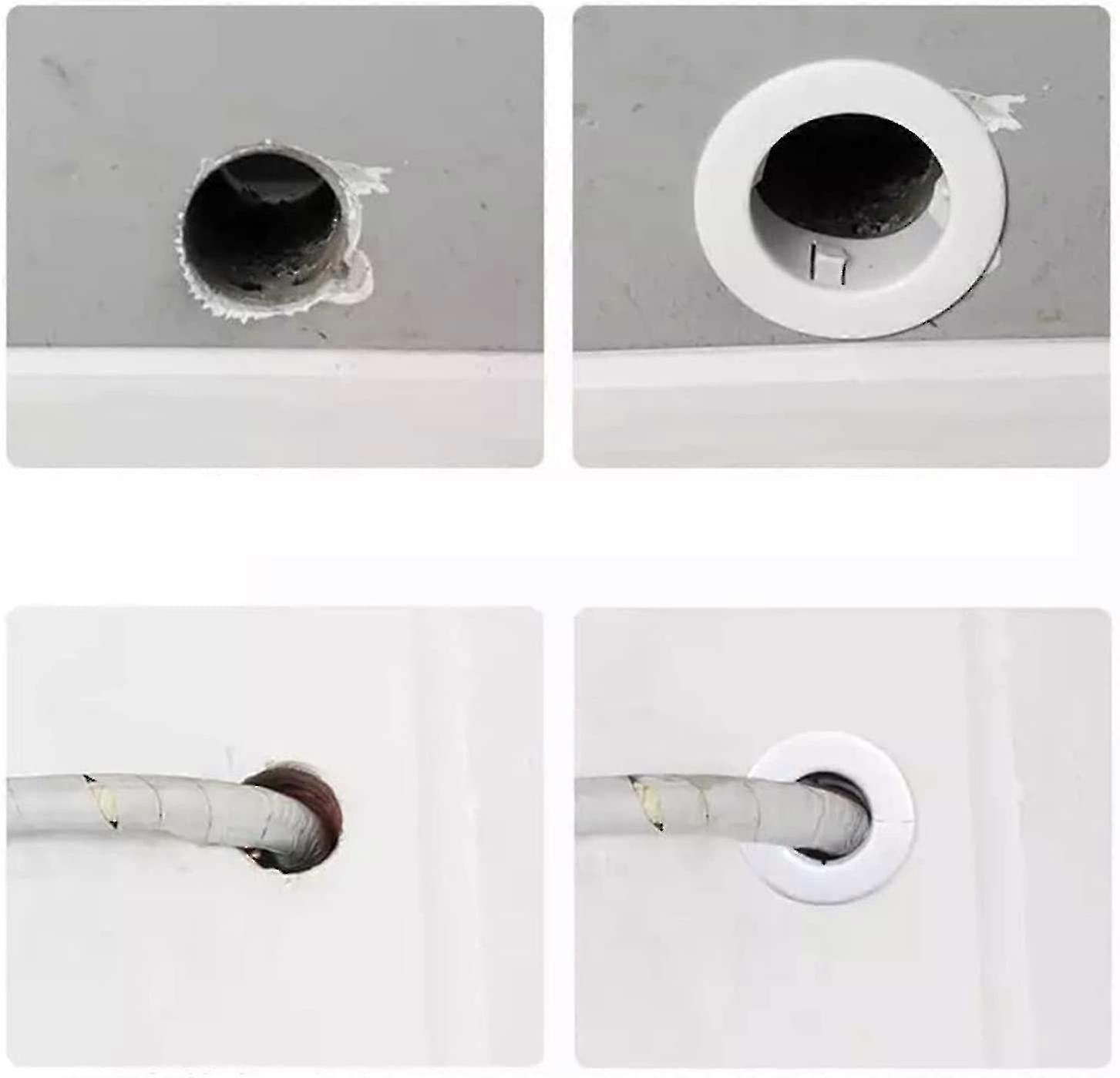 12 Pcs Radiator Pipe Collars, Plastic Radiator Pipe Covers Pipe Collars ...