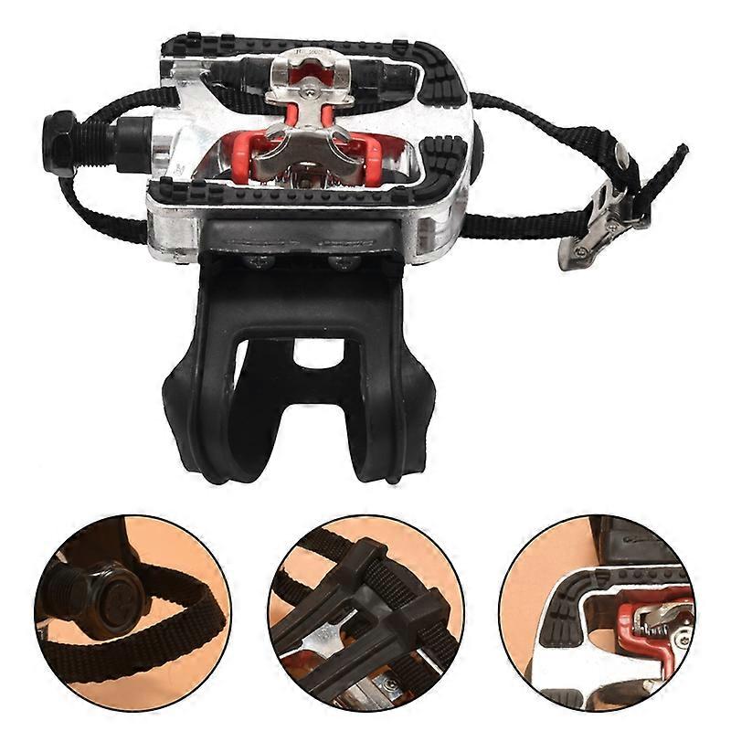 SPD Pedals For Spin Bike With Toe Cages For Shimano Clip Pedals Indoor ...