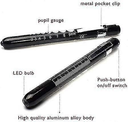 Led Penlight With Pupil Gauge And Ruler Detector Torch Tactical ...