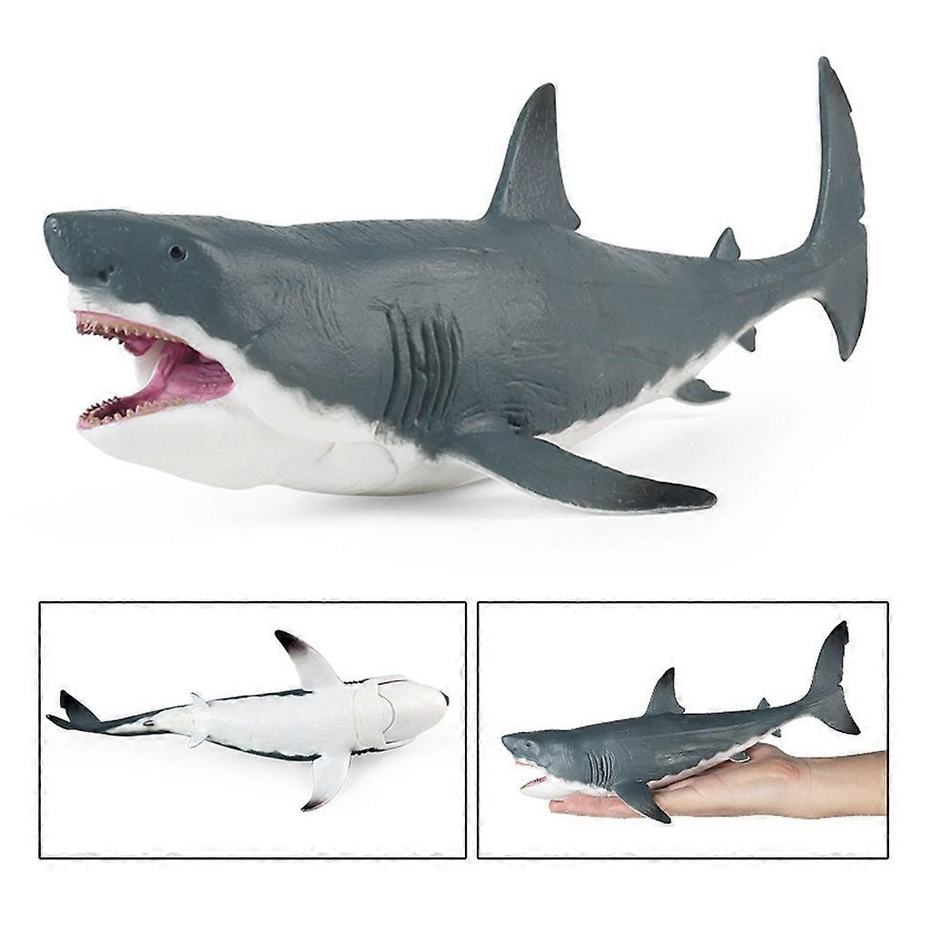 Sea Creature Toy Hand Painted Megalodon Figurine for Bath and ...