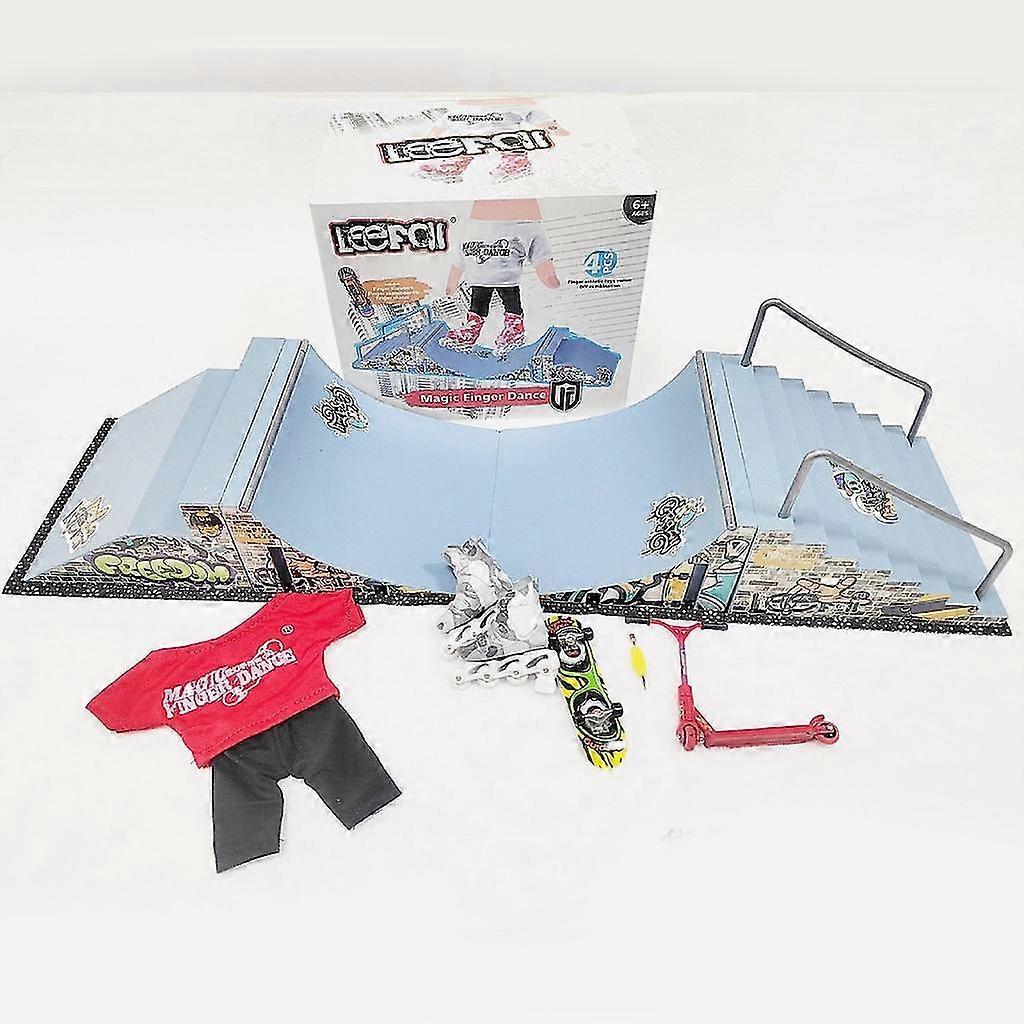 Fingerboard Skate Park Ramp Deck And Finger Toy Set For Skateboard ...