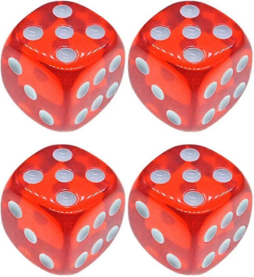 6 Sided Dice Set Dice Rounded Translucent Dice Board Game Teaching Math ...