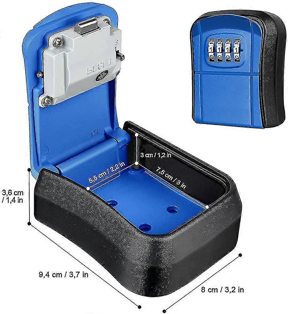Safe Key Box, Key Code Box, Key Safe 4-digit Lockable Box, Wall-mounted ...