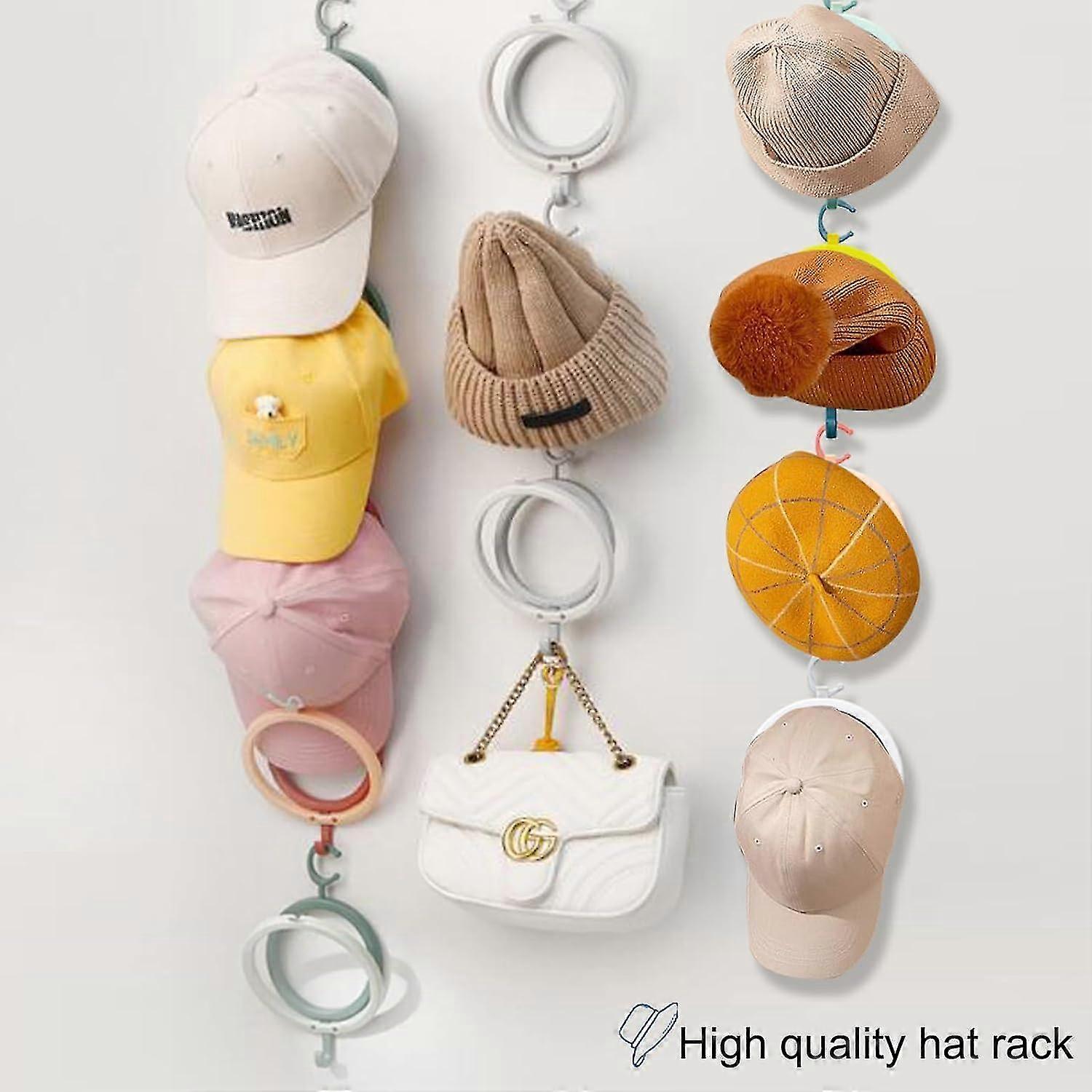4 Pack Door Hat Hooks And Hat Hooks, Creative Foldable Baseball Cap ...