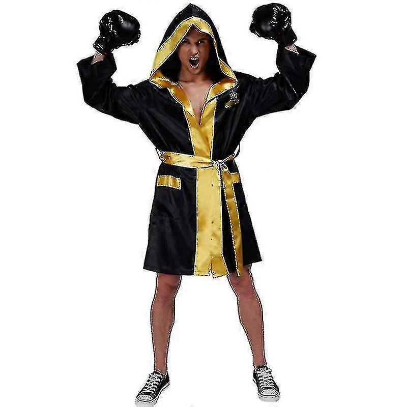 Adult Men Boxing Costume Heavyweight World Champion Boxer Includes Robe ...
