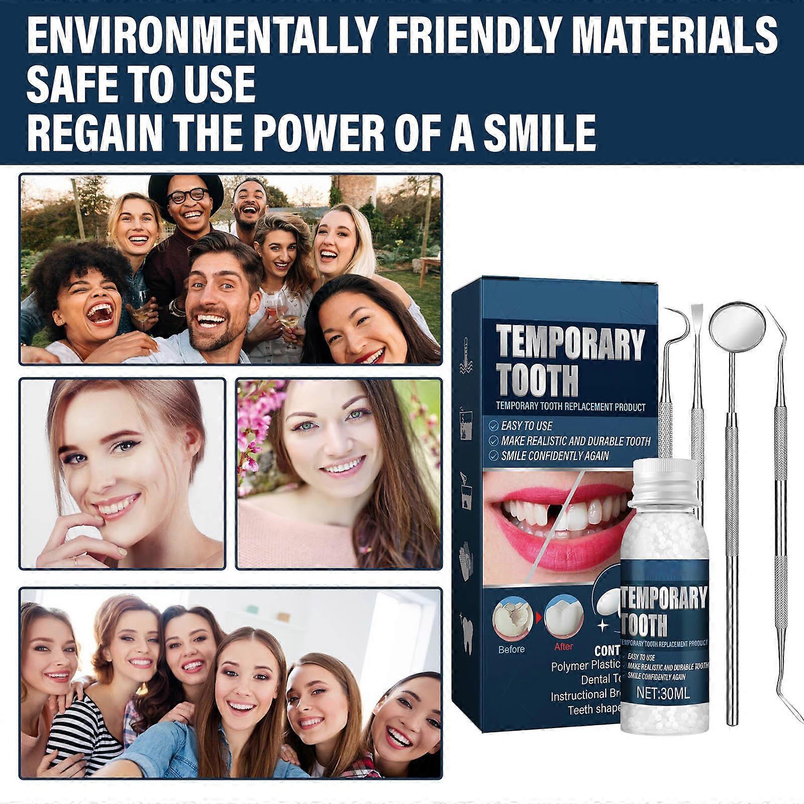 Tooth Repair Kit, Temporary Teeth Filling Repair Kit, Missing and ...