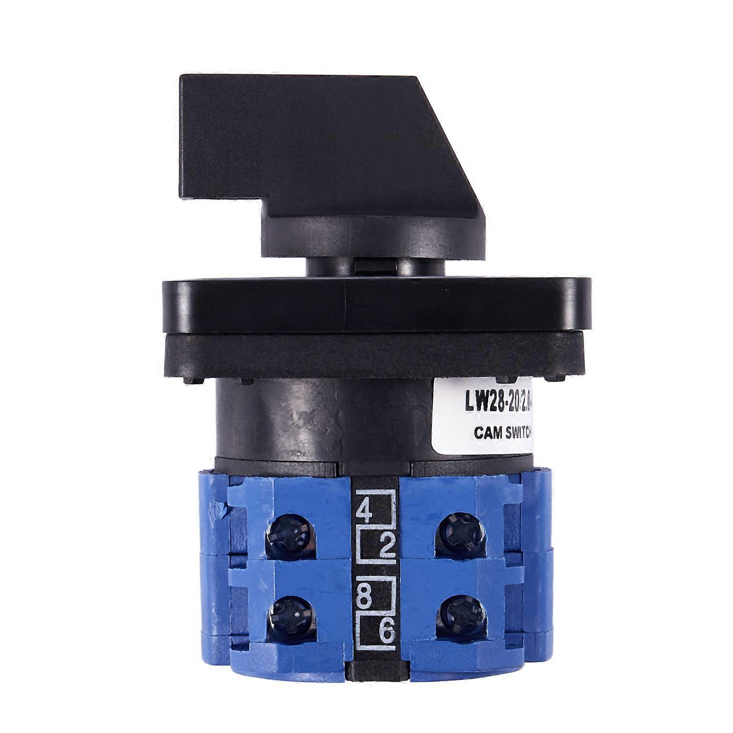 8 Terminals 5 Positions Master Control Cam Switch 20A Black+Blue ...