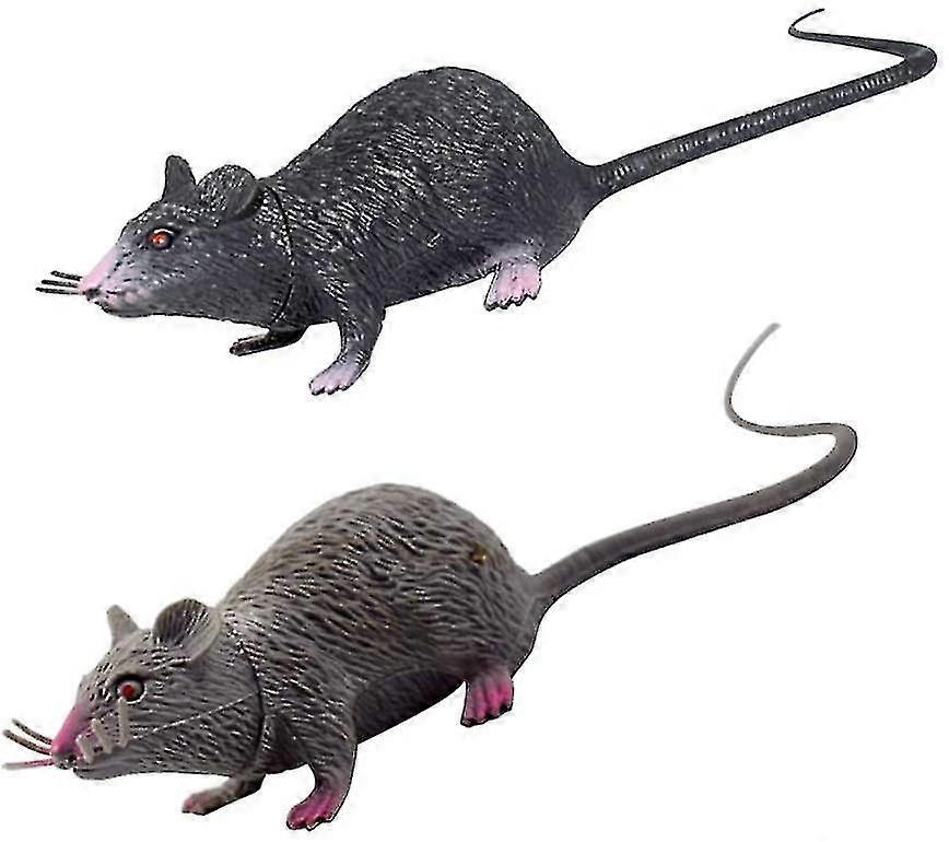 2pcs Lifelike Fake Mouse Realistic Mice Toy Spooky Rat Toy Halloween ...
