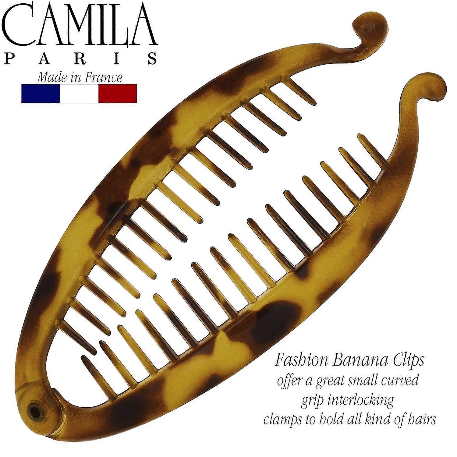 KINZON Camila Paris NV135 French Large Banana Clip Hair Comb, Flexible Banana Clips Hair for ...