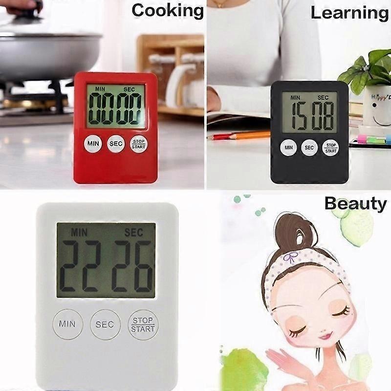 Thin Cooking Digital Timer Kitchen Time Countdown Alarm Clock Baking ...