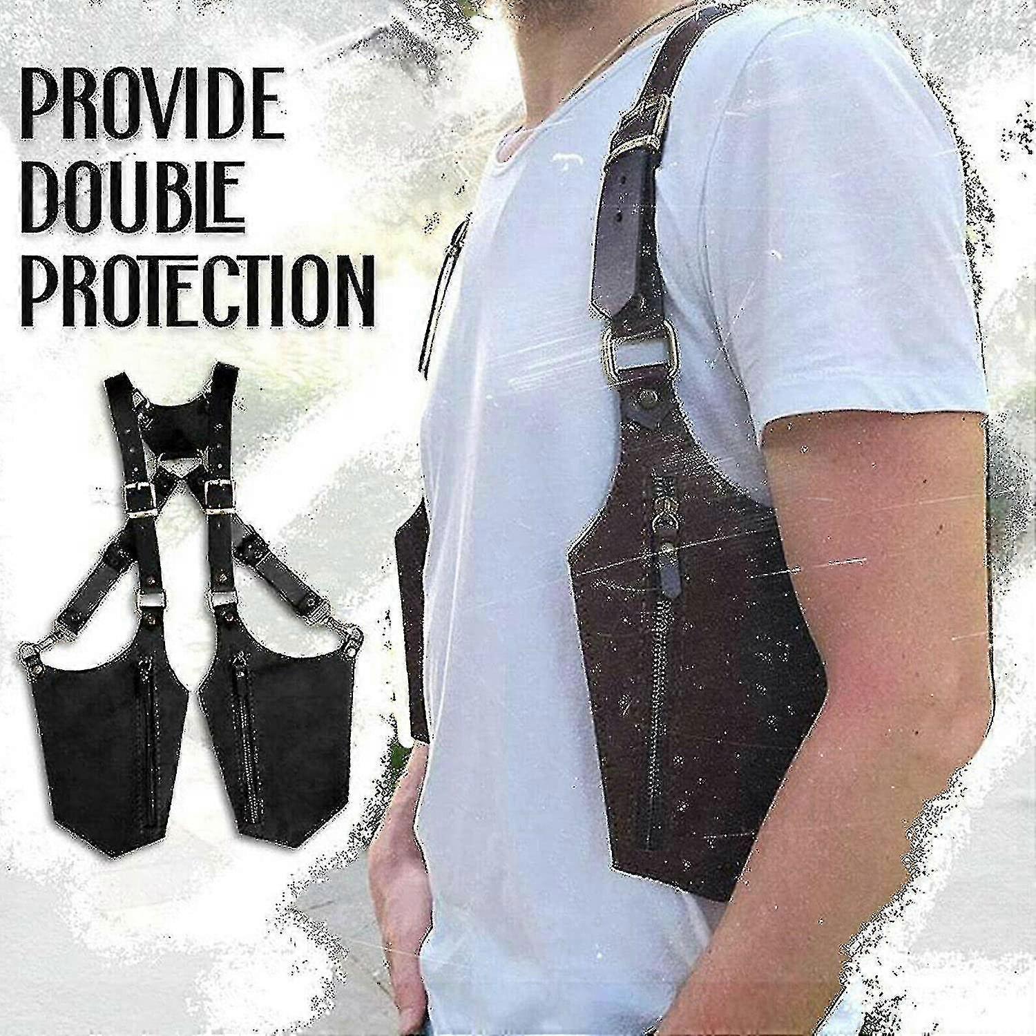 Double Shoulder Armpit Bag,anti-theft Underarm Bags,holster Bag Leisure ...