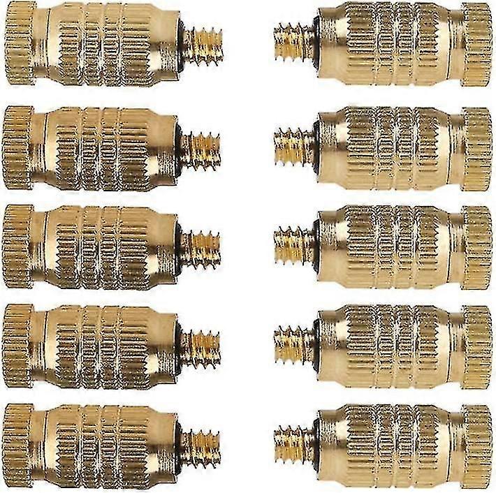 10pcs High Pressure Brass Mist Nozzles, Fogging Spray Head Misting ...