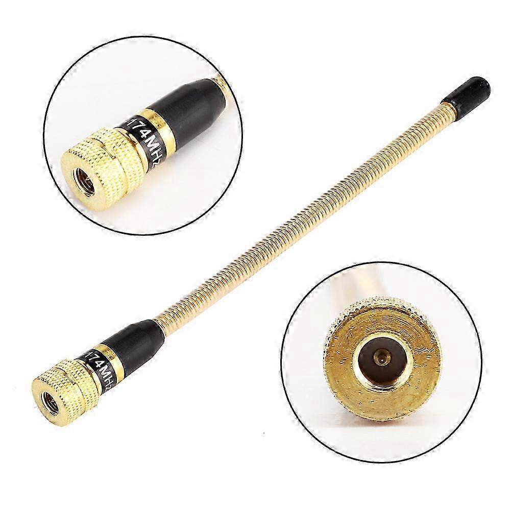 Golden SMA Male Flexible Spring Antenna VHF for Yaesu VX-3R, VX-800, FT-250R, VX-8R, VX-150, FT ...