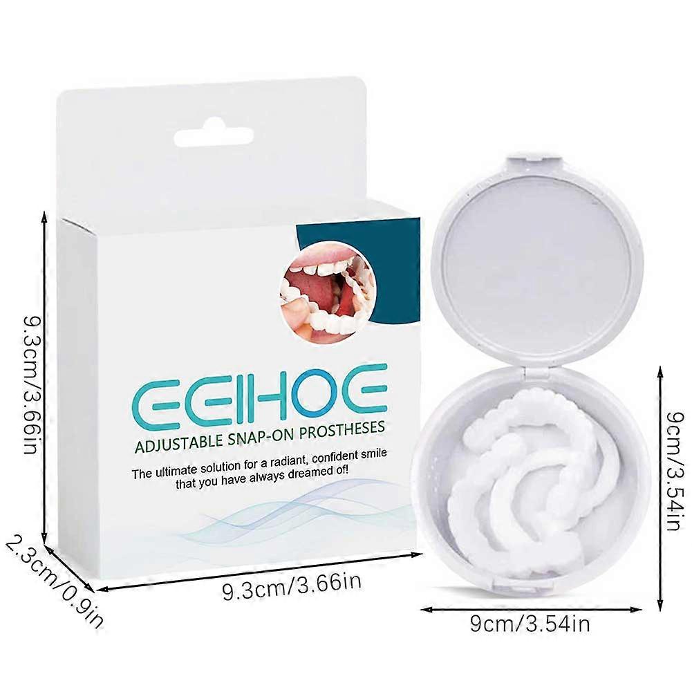 Adjustable Snap On Denture Kit Instant Perfect Smile Temporary Teeth ...