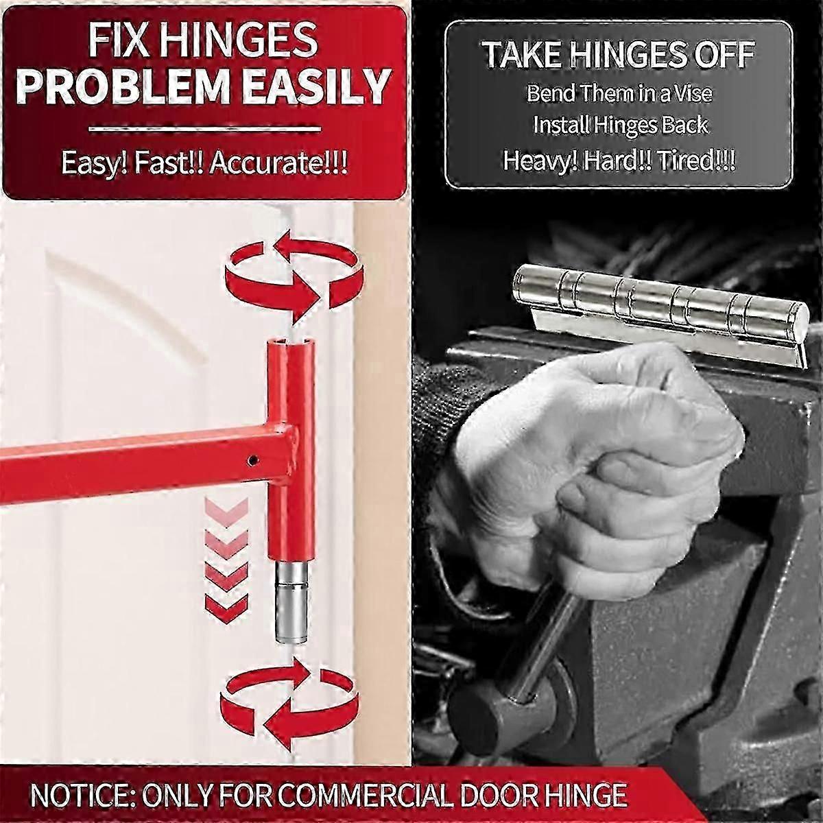 Door Hinge Adjustment Tool - Long Handle Hinge Bender Wrench.134 Gauge ...