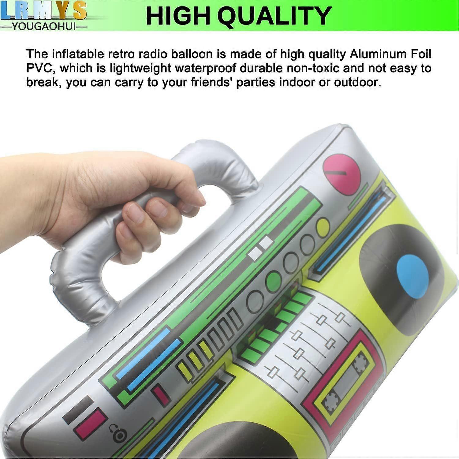 Bathroom Decor Tiles 16 Inch Inflatable Boombox Balloon - Retro 80s 90s ...