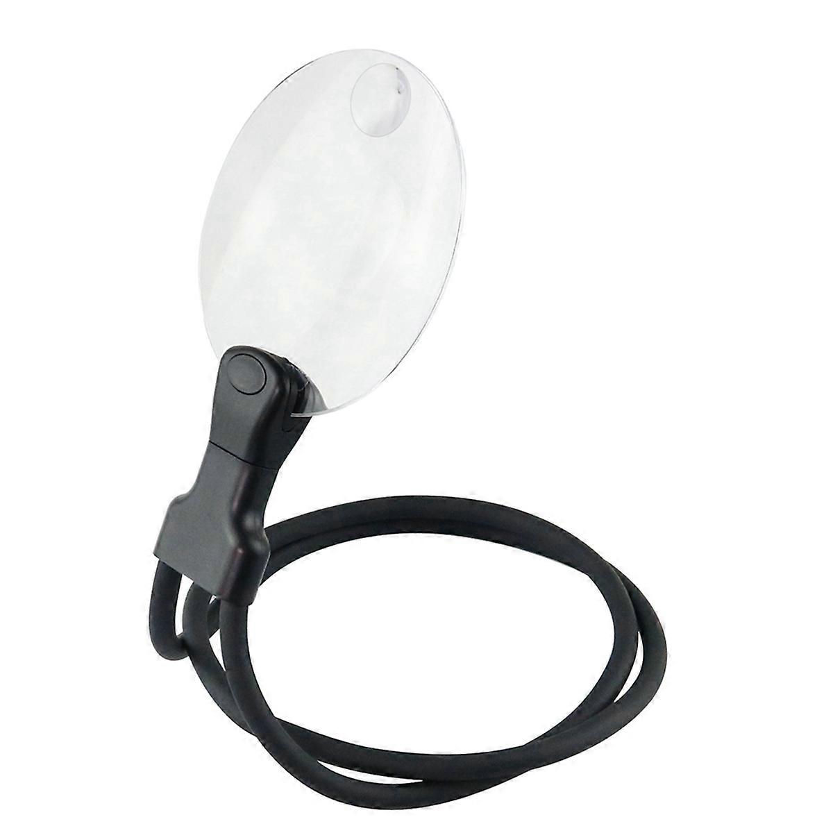 Portable Neck Flexible Magnifier Hanging 3X 10X Magnifying Glass Loupe ...