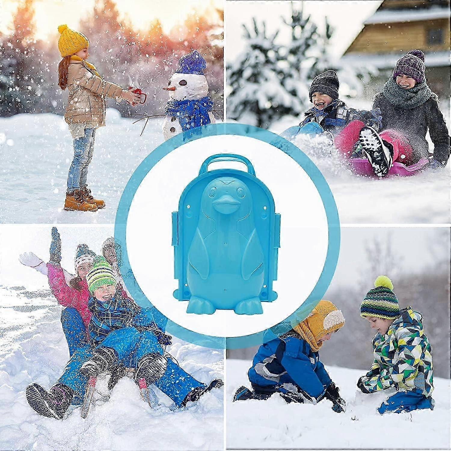 Snow Mold and Sand Mold,Outdoor Activities Lovely 3D Penguin Shape Snow ...