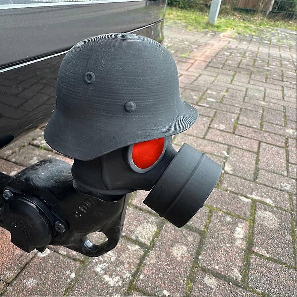 3D Printed Helmet Hitch Cover Trailer Coupling Protective Cap for SUV ...