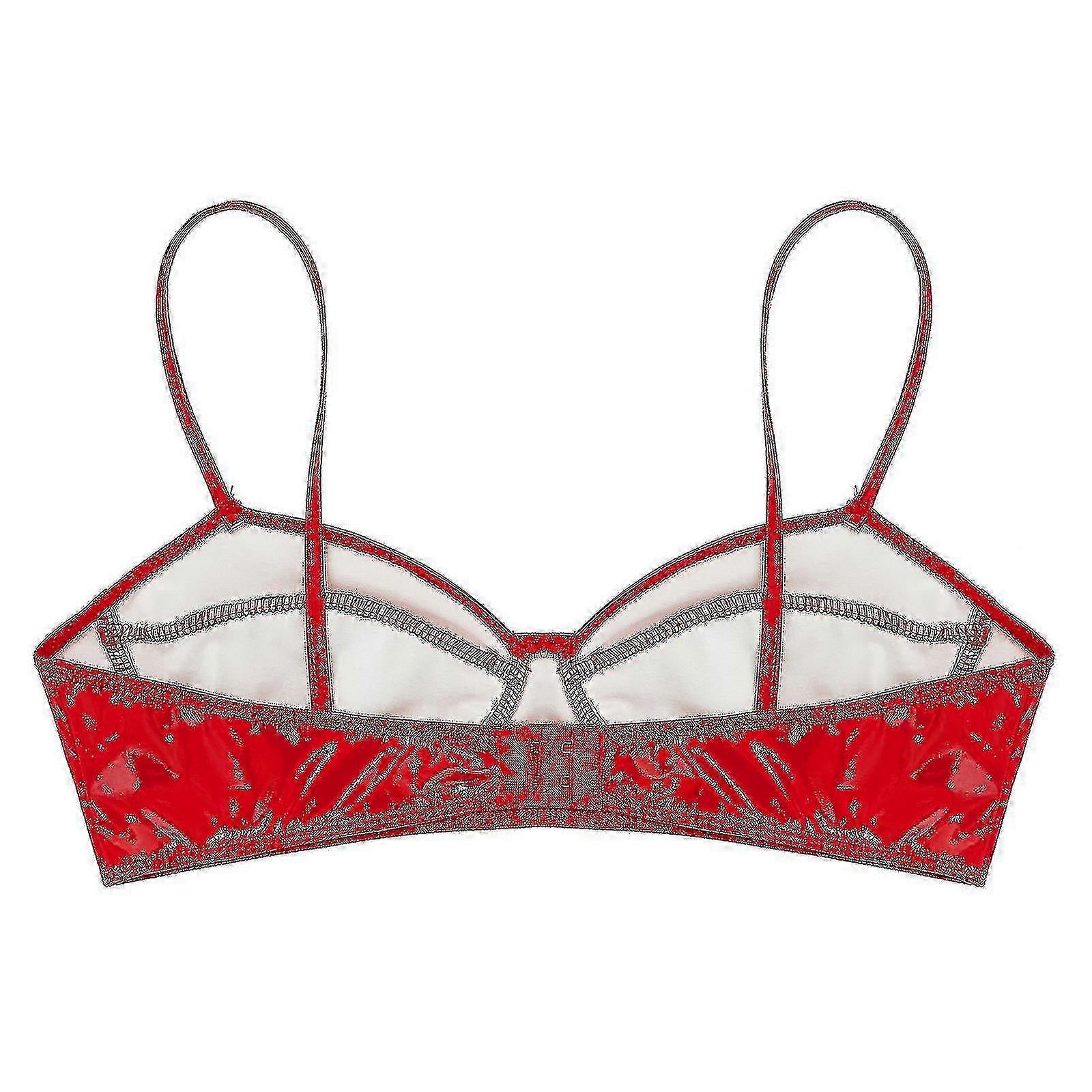 Stylish Leather Bra - High Shine PVC for Fashion Lingerie | Fruugo UK