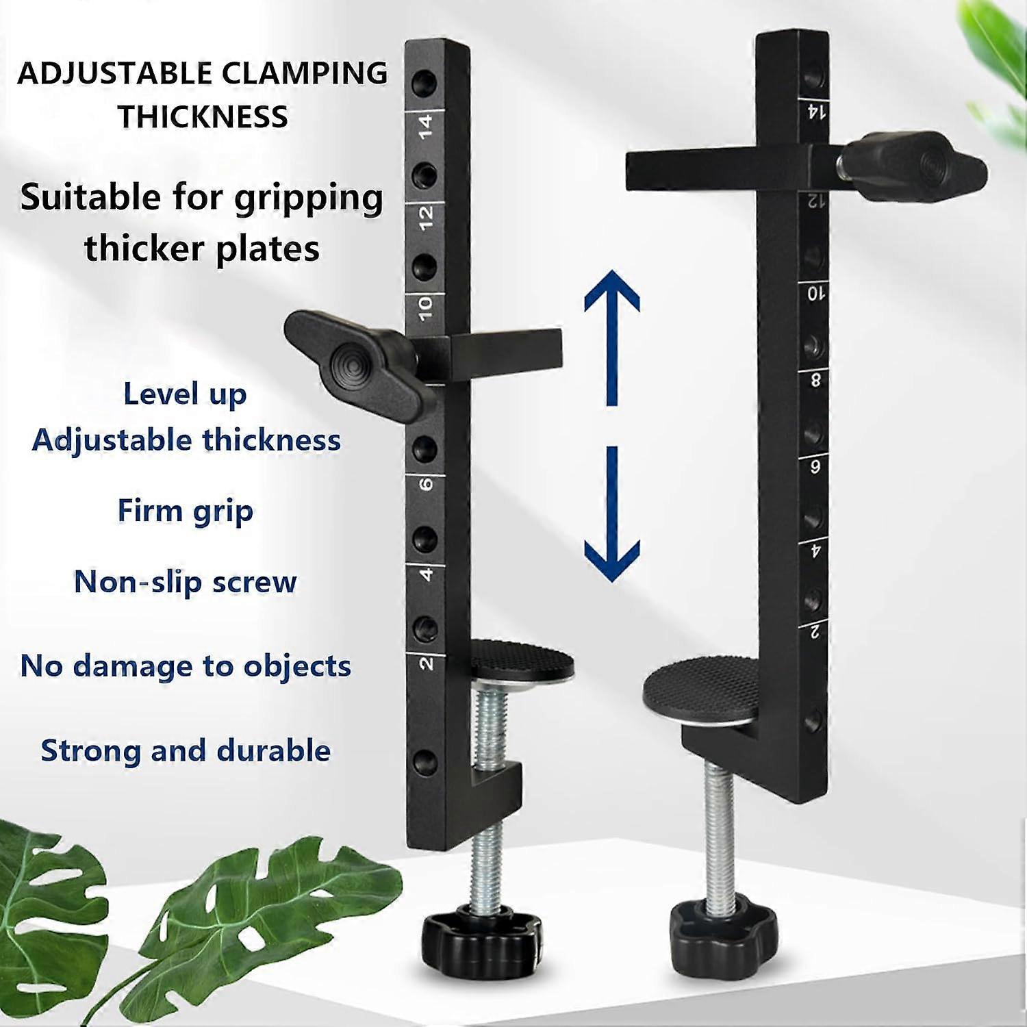 Adjustable Screw C Clamp Mounting Bracket for Desktop Desk Benches ...