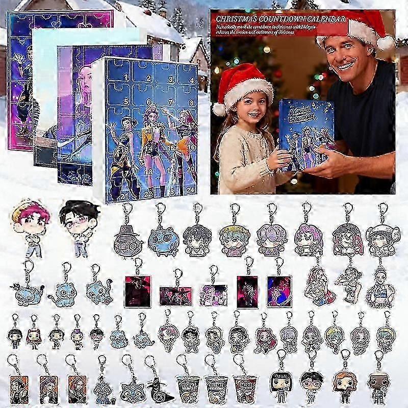 Kpop Demon Hunters Advent Calendar Keychains K Pop Demon Hunters Rumi ...