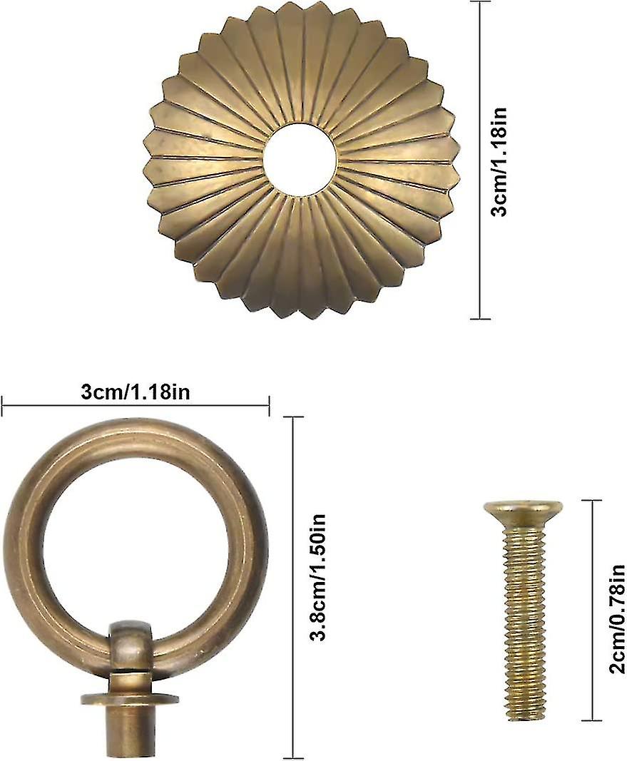 Antique Drawer Handles, Retro Drawer Ring Knobs, Kitchen Cabinet ...