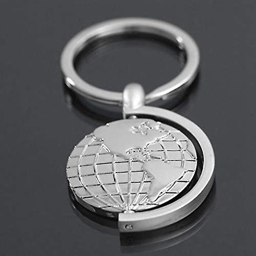 Keyring Rotating World Map Keychain Globe Earth Pendant Key Chain ...