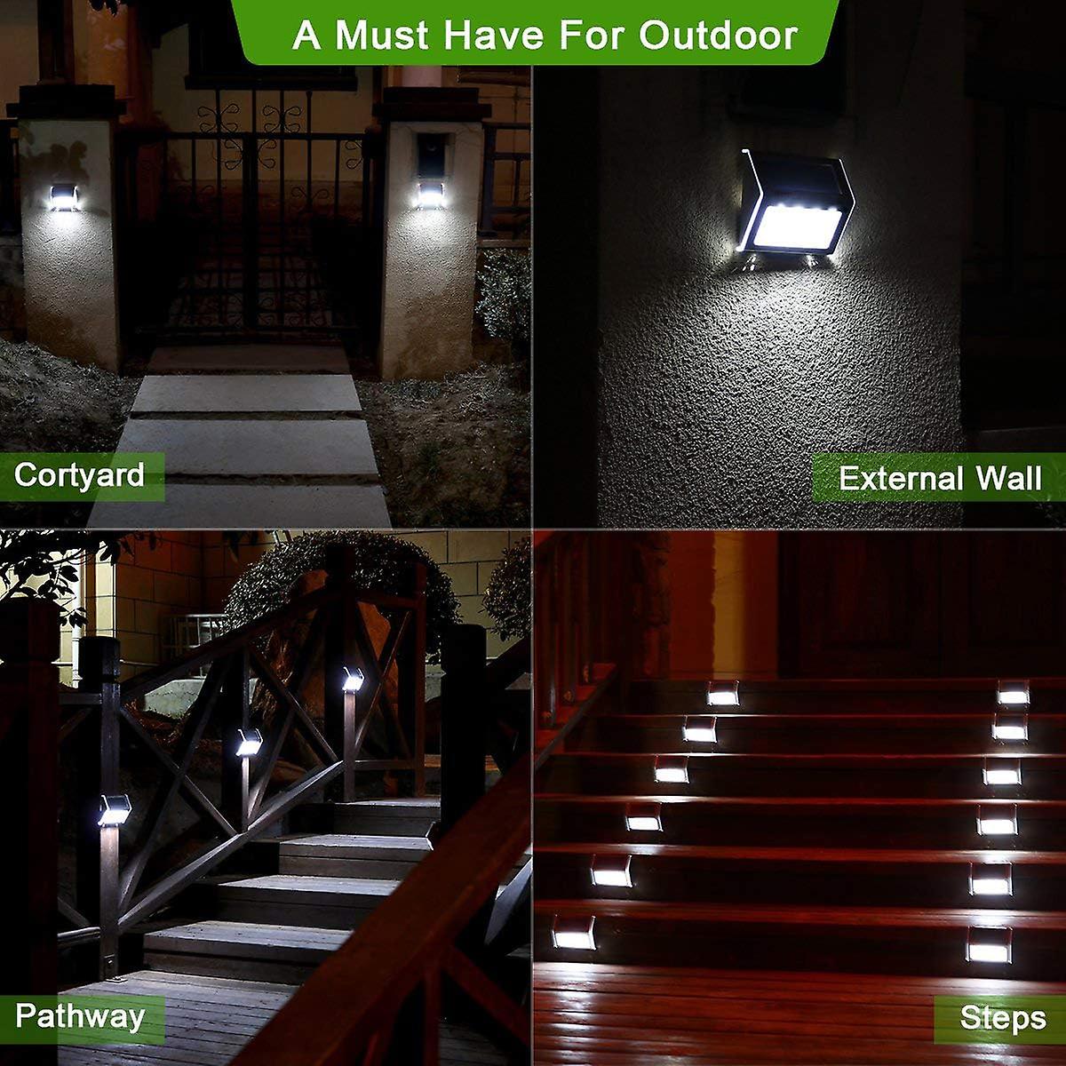 Solar Deck Light 4 Led Orient Star, Solar Step Light Outdoor Waterproof ...