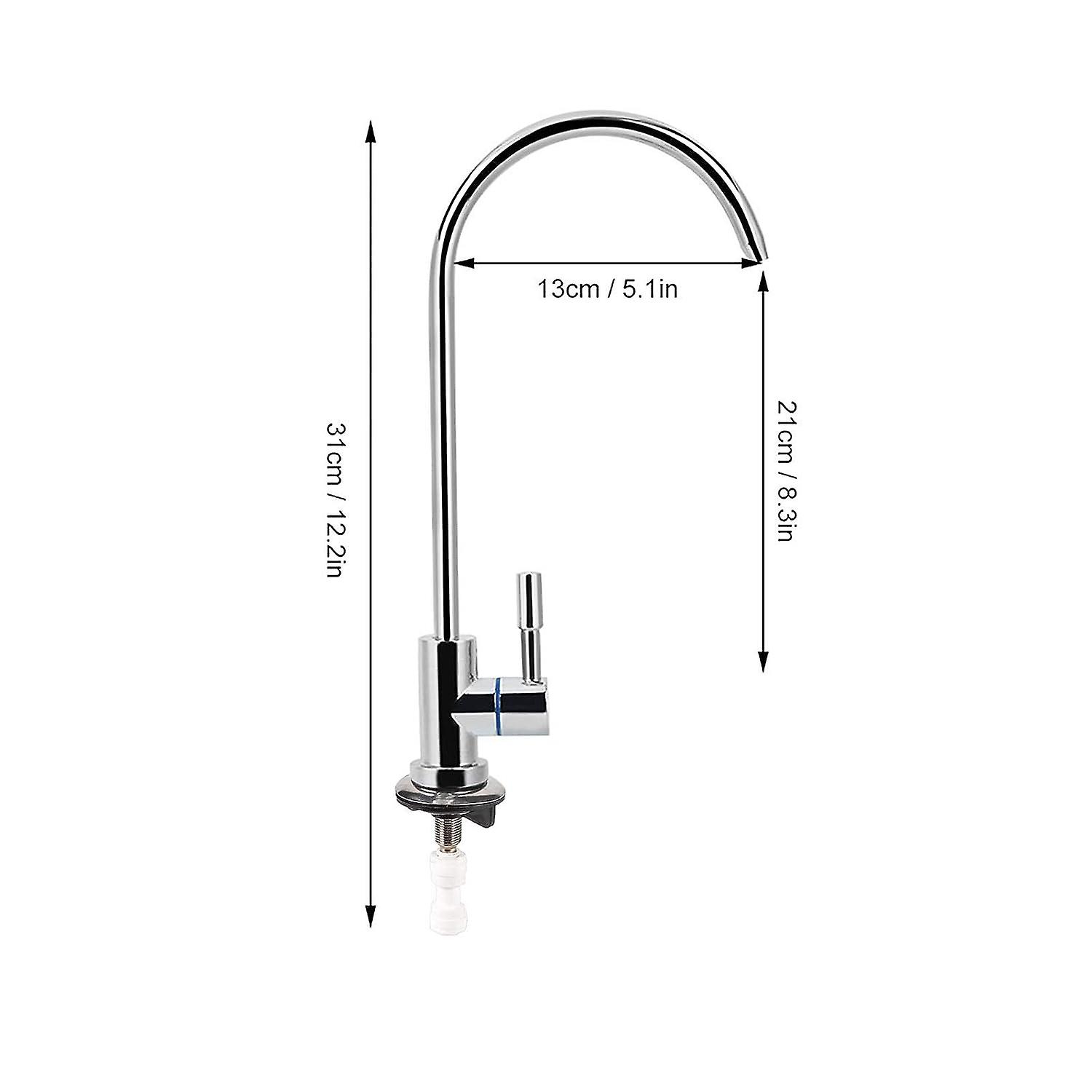Reverse Osmosis Faucet, Kitchen Water Filter Faucet, Gooseneck Drinking ...